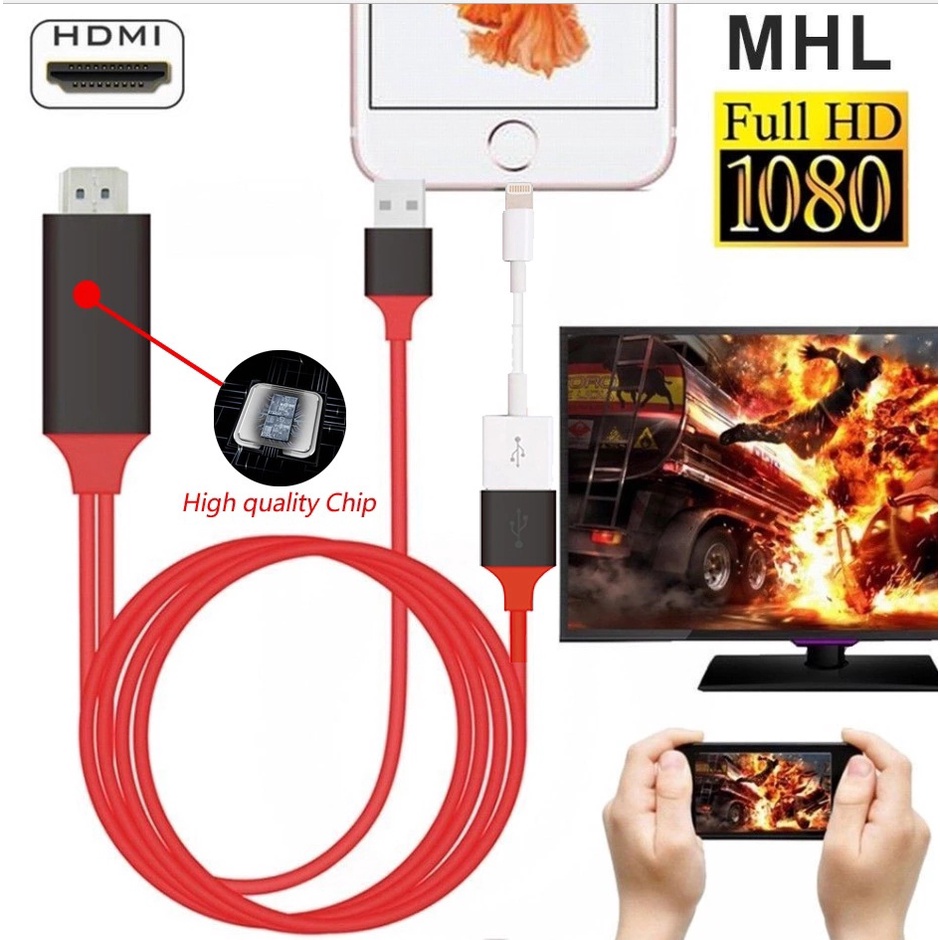HDMI 3 in 1 Line High-definition Adapter Cable Type-C Same Screen ...