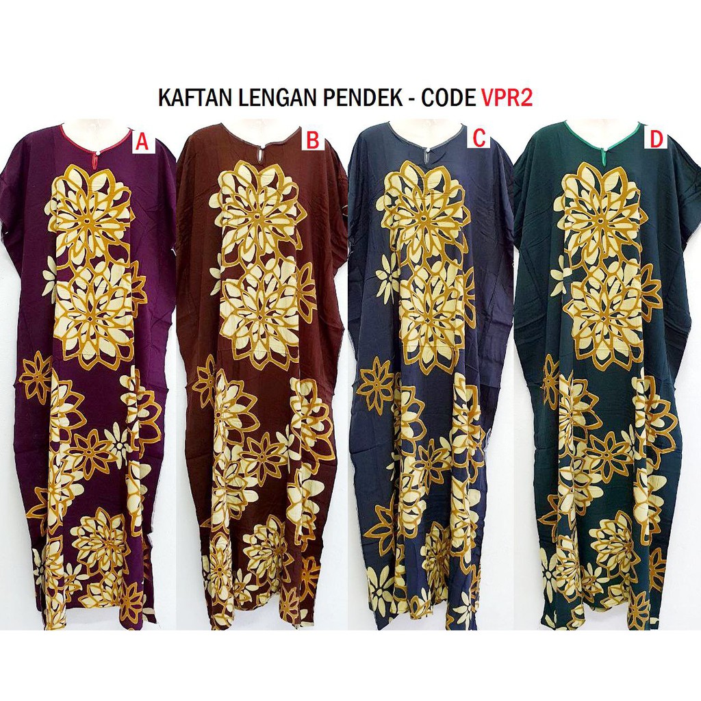 12 Corak Kaftan Cotton Lengan Panjang Viral Dress Batik Candy Plain ...