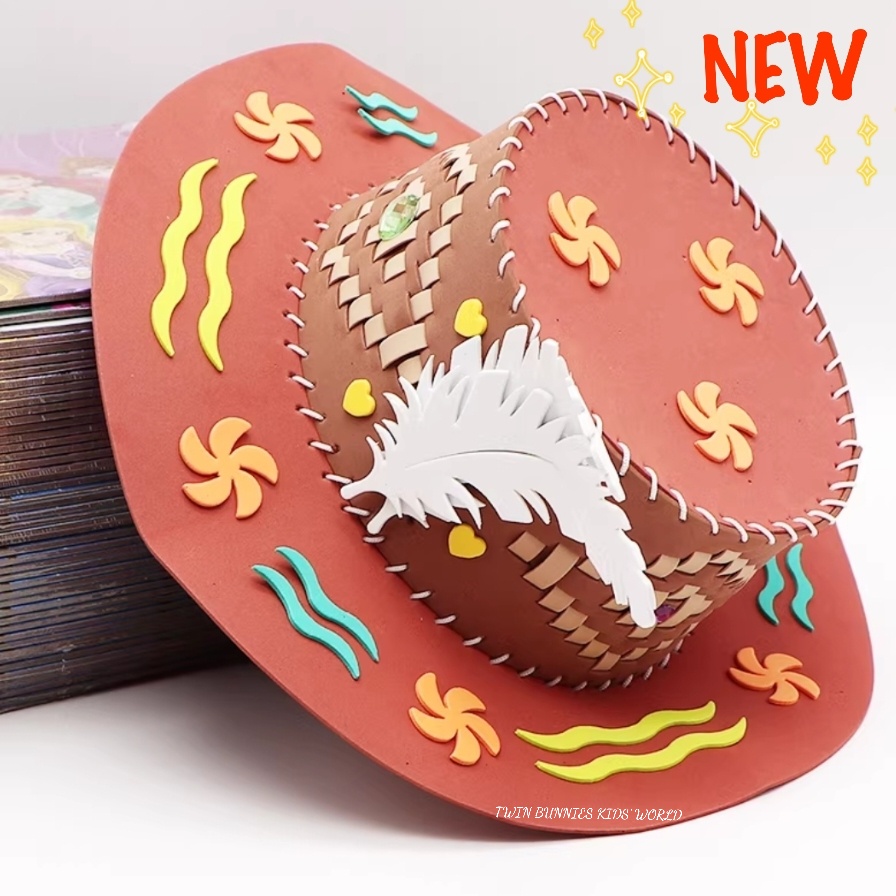 TB Art and Craft for Kindergarten 1pc 3D Eva Foam Hat Pre-Cut DIY Craft ...