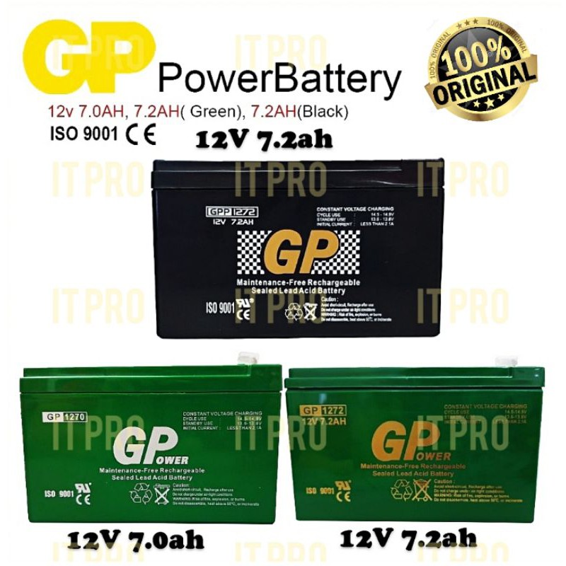 PRO🏠 Firstpower 12V 7.0AH(white wording) 12V 7.2AH Seal Lead Acid ...