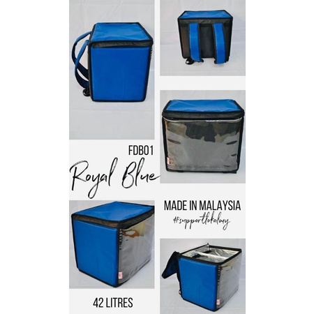 42liter delivery bag royal blue BIRU / READY STOCK / Delivery bag/ Bag ...