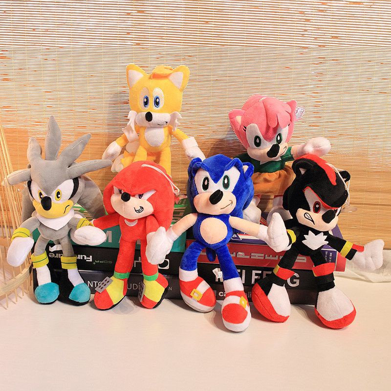 Sonic Adorable 28cm The Hedgehog Shadow Amy Rose Knuckle Tail Plush Toy