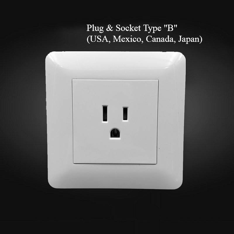 Plug and Socket Type B ( USA , MEX , CAN & JPN) | Shopee Malaysia