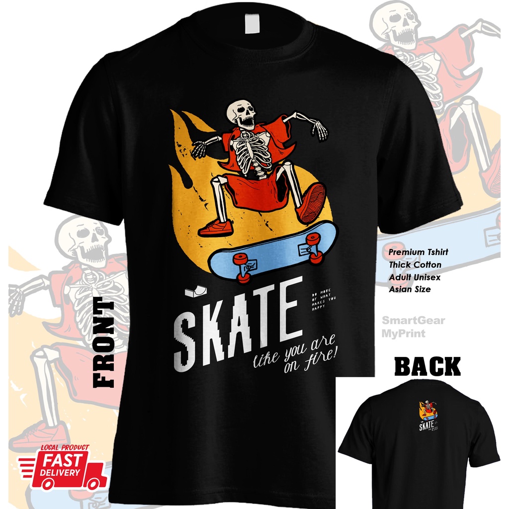 Skate Skateboard Sport Extreme Xgames Tshirt Cotton | Shopee Malaysia