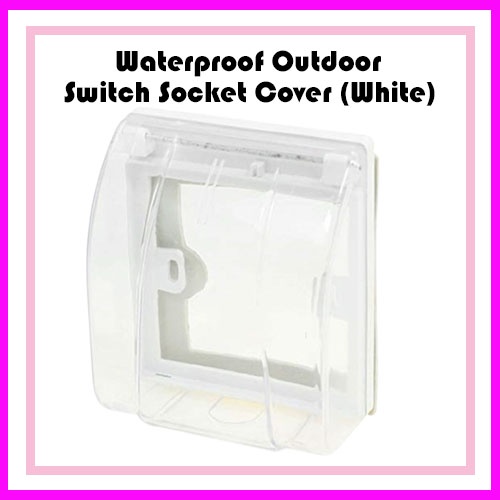 WATERPROOF OUTDOOR SWITCH SOCKET COVER (WHITE) | Shopee Malaysia