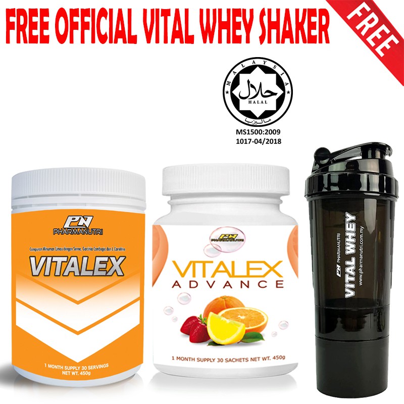 Vitalex Advance Halal Fat Burner 30 Sachet + Vitalex Fat Burner + Free ...