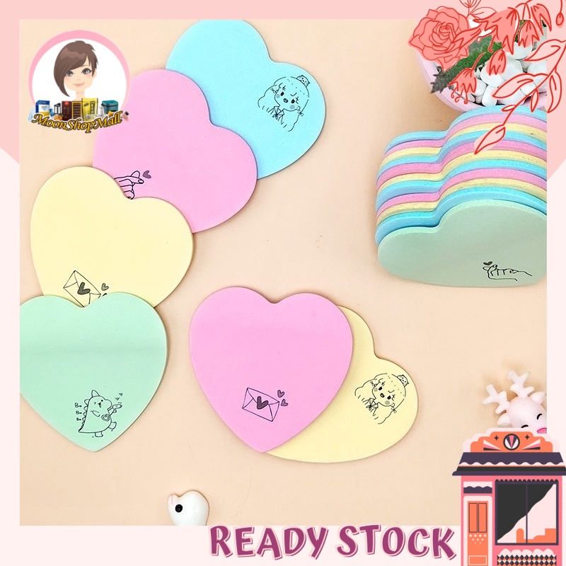 Memo Pads Creative stationery cute love special-shaped post-itnote ...