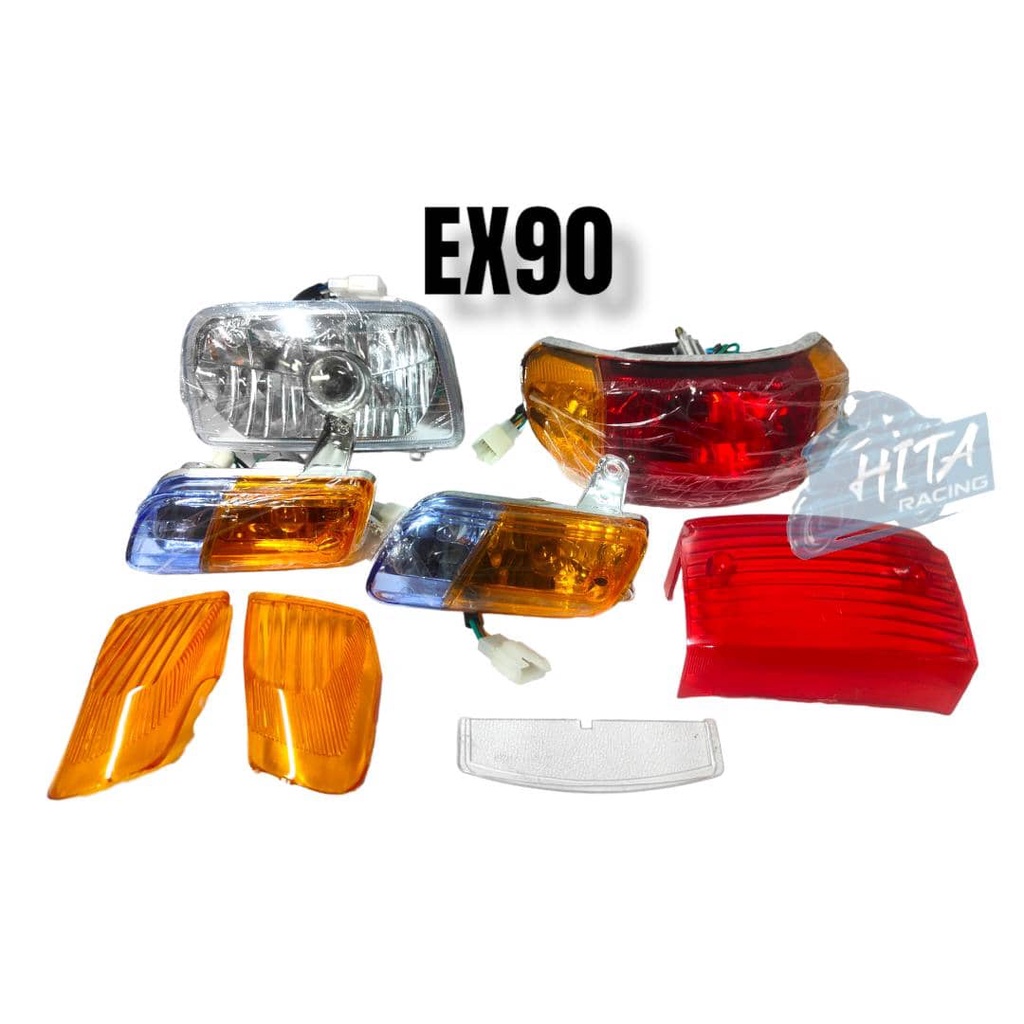 EX90 LAMPU SET PENUH LAMP SET COMPLETE HEAD LAMP TAIL LAMP SIGNAL LAMP ...