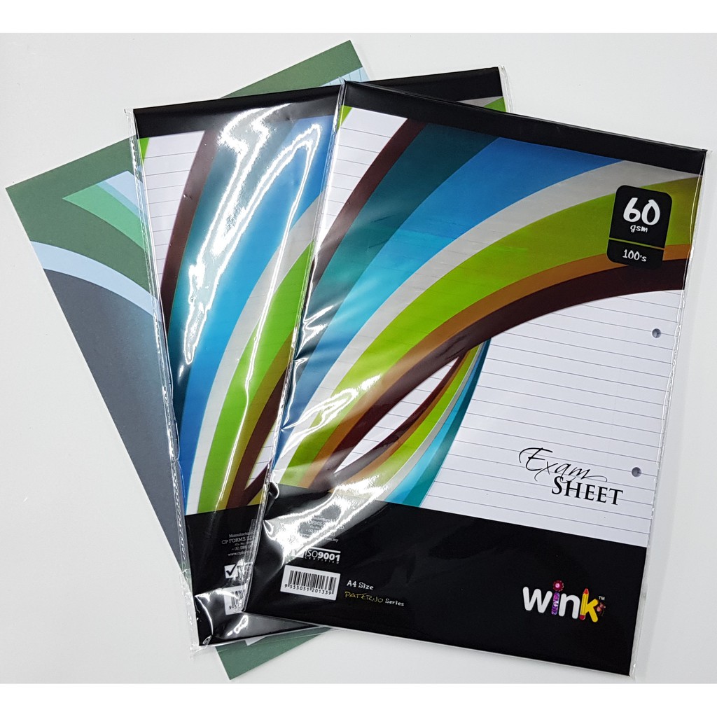 EXAM SHEETS A4 60GSM 100 SHEETS (3 PACKETS) | Shopee Malaysia