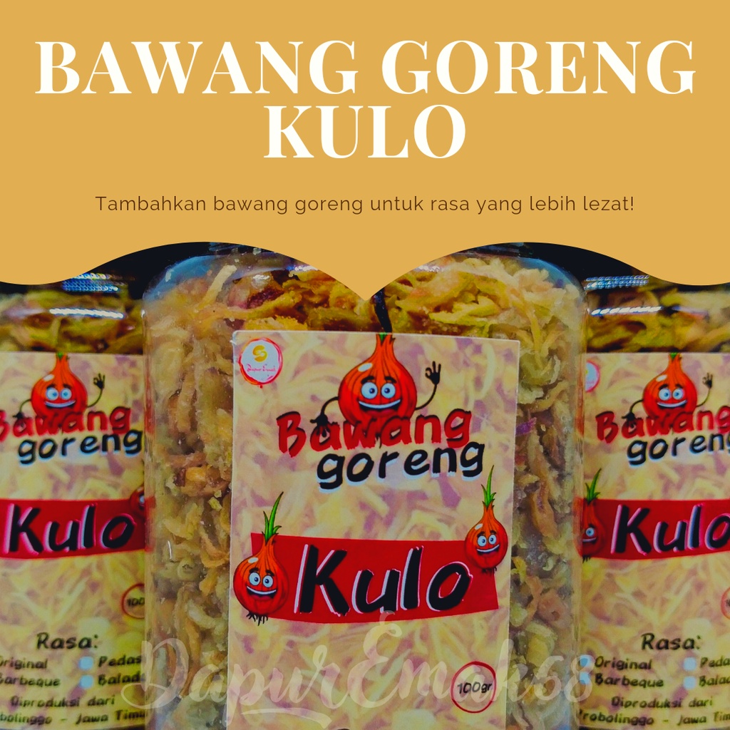 Probolinggo Fried Onion || Crispy Fried || Kulo Fried Onion Weight 500G ...