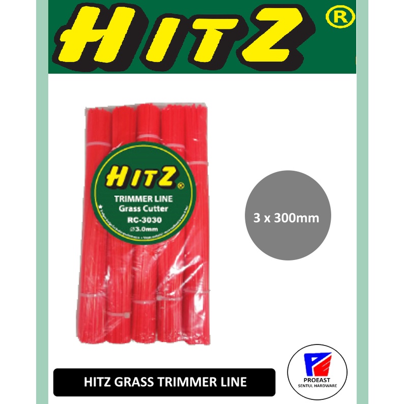 HITZ 3mm x 300mm Grass Cutter Trimmer Line (RC-3030) | Shopee Malaysia