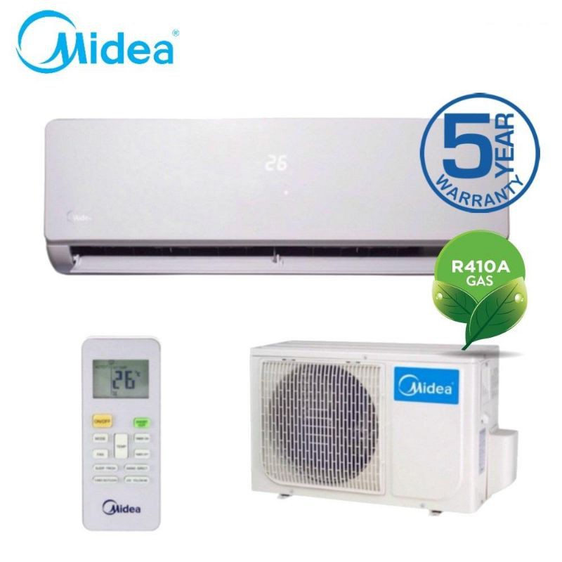 Midea Split Unit Aircond 1.0hp ~ 2.5hp | Shopee Malaysia