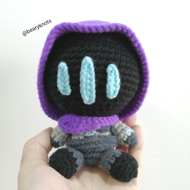 Valorant Omen Inspired Handmade Crochet Amigurumi Doll (Finished ...