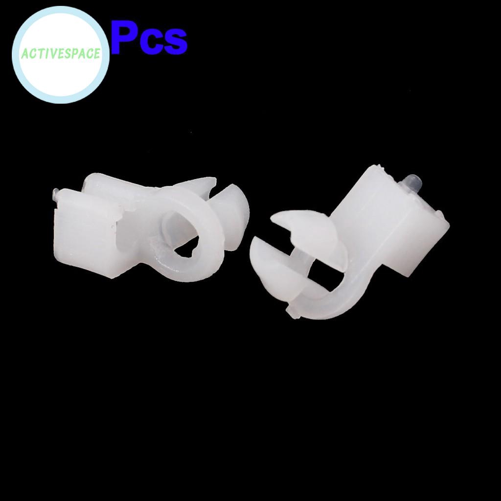 100 Pcs Car Auto White Plastic 8mm Dia Hole Door Lock Fastener Rod ...