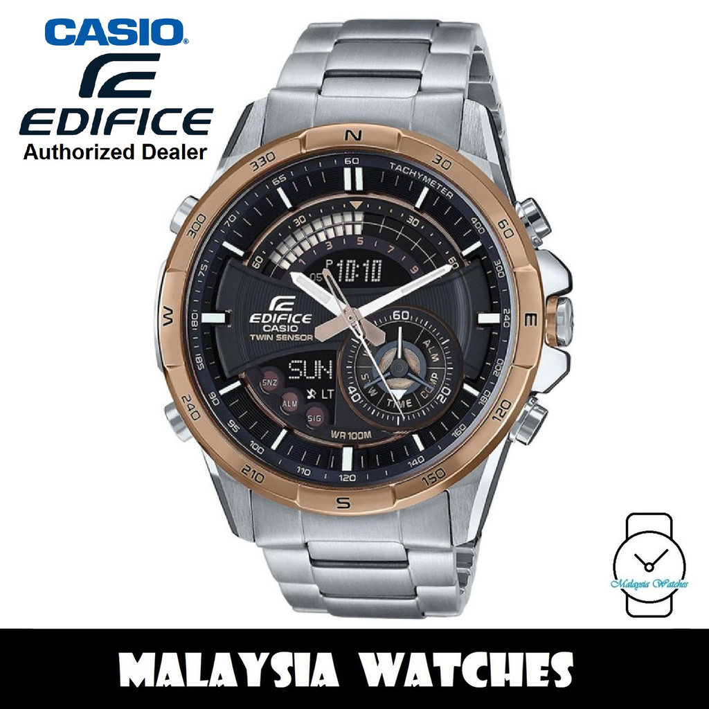(OFFICIAL WARRANTY) Casio Edifice ERA-200DB-1A9 Twin Sensor Direction ...