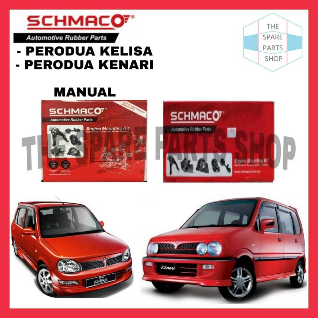 Perodua Kelisa Kenari Manual Schmaco Engine Mounting Kit Set (3Pcs in 1 ...