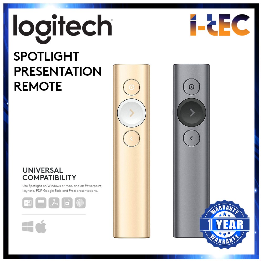 Logitech SPOTLIGHT Presentation Remote | Shopee Malaysia