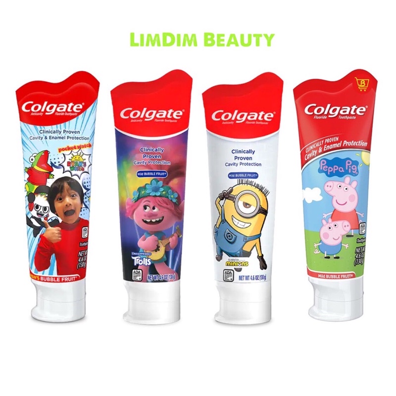 Colgate Kids Toothpaste 130g For Children From 2 Years Old | Shopee ...