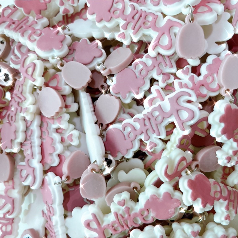 5 pcs cabochon flatback charm Disney cartoon cute kawaii resin word ...