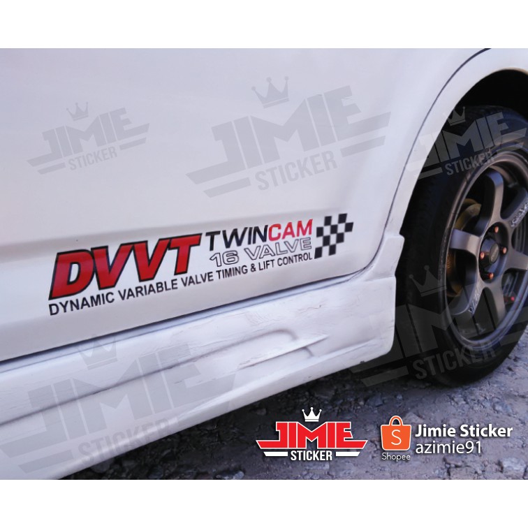 Car Sticker, Sticker DVVT TWIN CAM 16 VALVE, x 2pcs | Shopee Malaysia