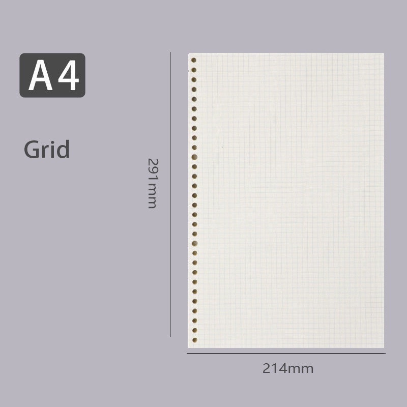 Loose Leaf Notebook A4/B5/A5 Note Books Books Refill Page Cover Index ...