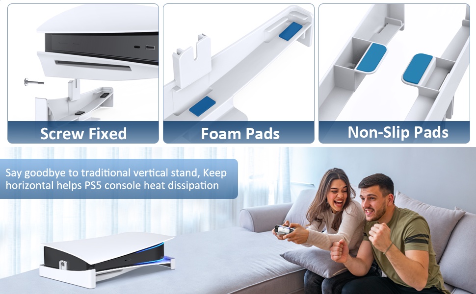 OIVO PS5 Horizontal Stand, PS5 Accessories Base Stand Compatible with ...