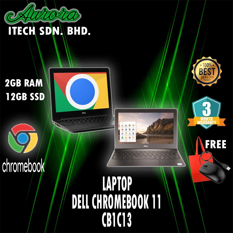 ( CHROME OS )Dell ChromeOS Chromebook 11 CB1C13 Laptop Computer ...