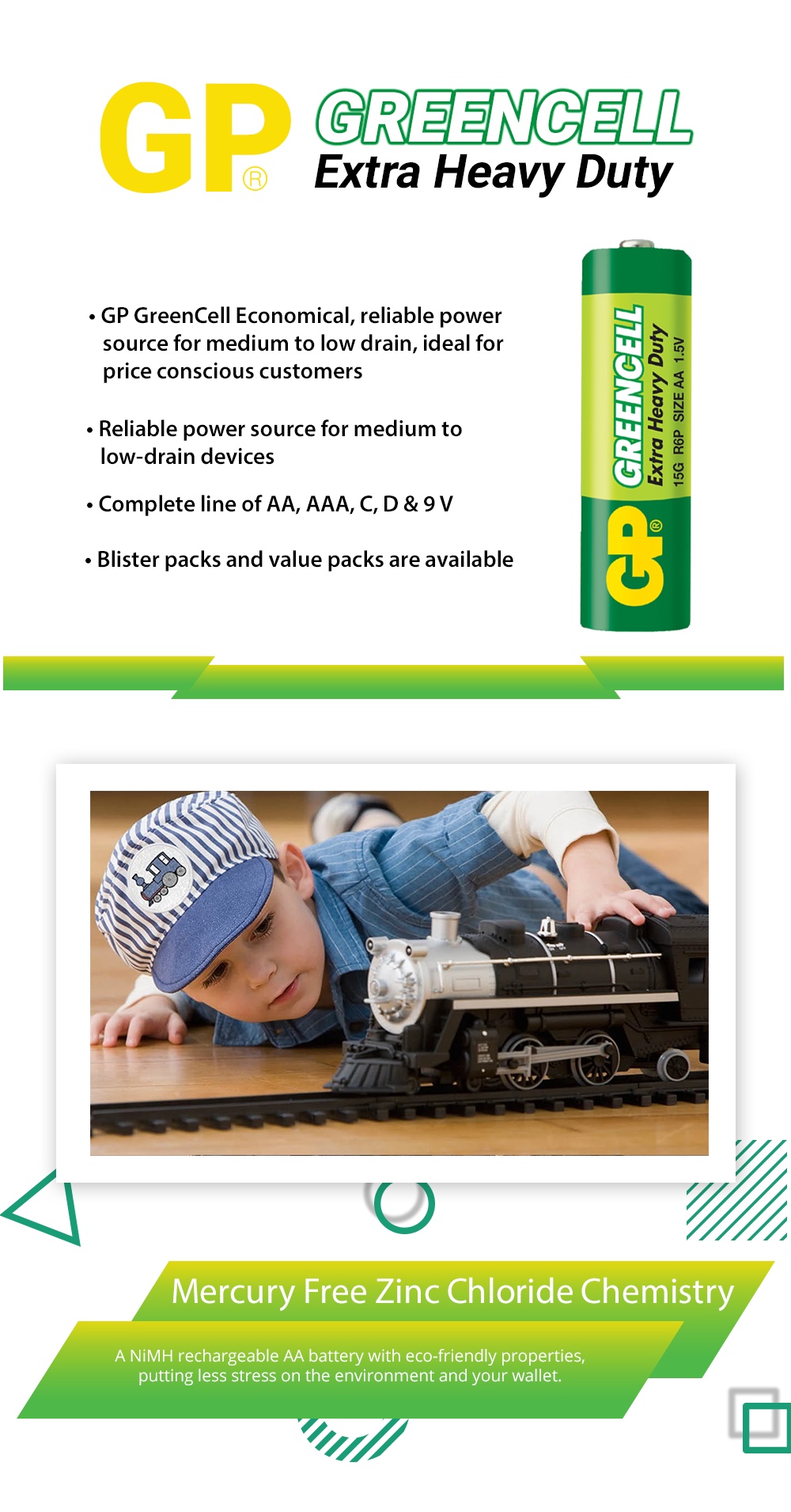 GP GREENCELL Extra Heavy Duty Battery AA [ Card of 3+1s Promo Pack ...