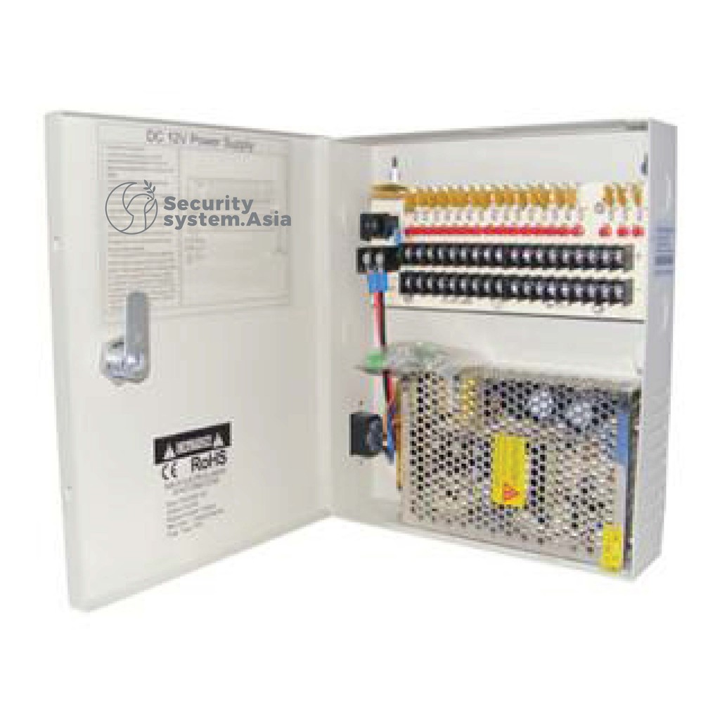 PSD121810A-CENTRALISED 12V 5A DC 4CH CCTV CAMERA POWER SUPPLY METAL ...