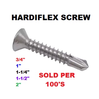 HARDIFLEX SCREW / FICEM SCREW (SOLD PER 100 pcs) | Shopee Malaysia