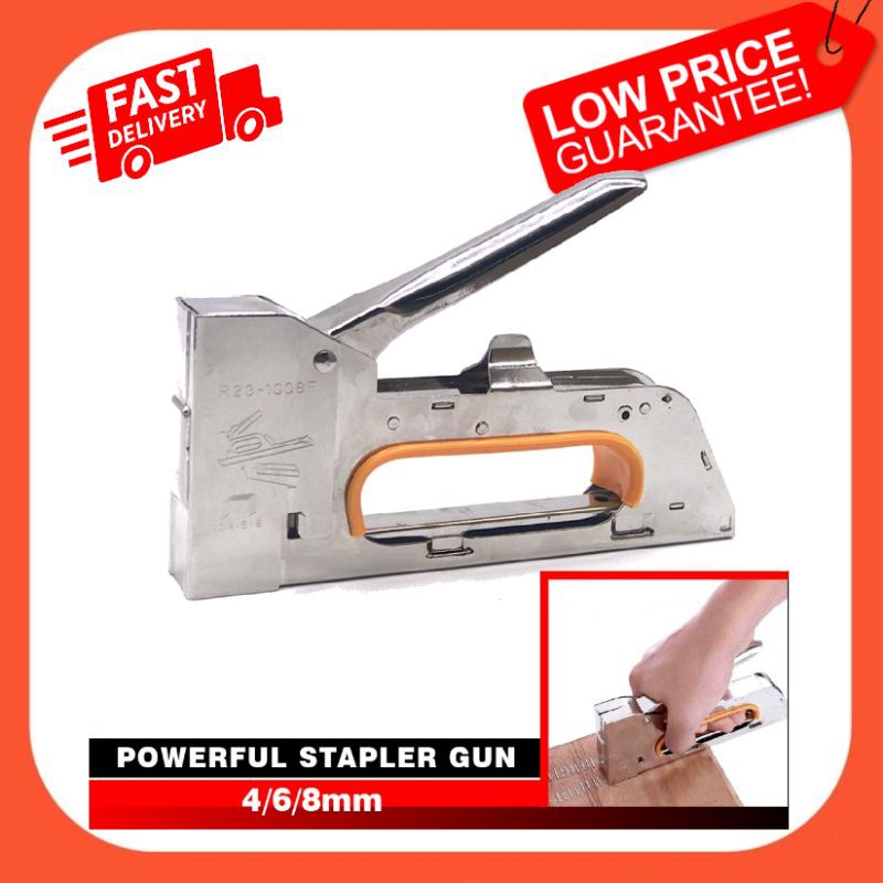 Heavy Duty Metal Powerful Stapler Gun / Nail Stapler 8mm (2400pcs ...