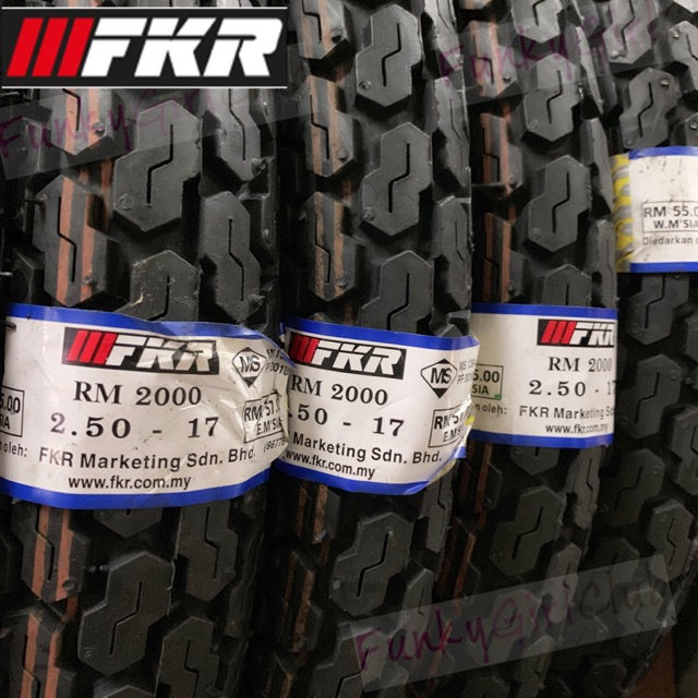Tayar Tube Type RM2000 FKR 2.50-17 250-17 EX5 KRISS HONDA YAMAHA ...