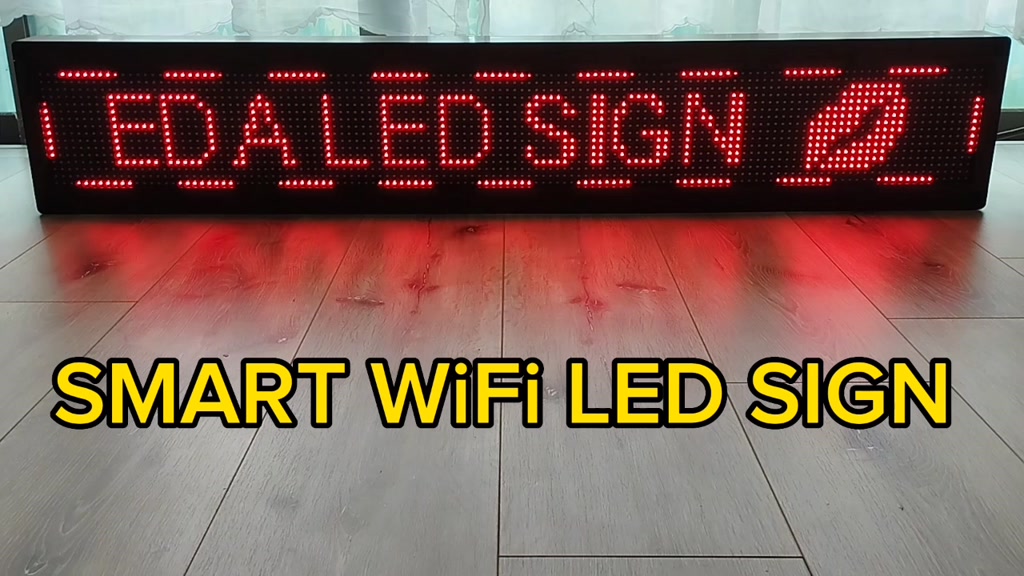 LED DISPLAY SIGNBOARD P10 (RED Light) Mobile App Wifi Outdoor ...