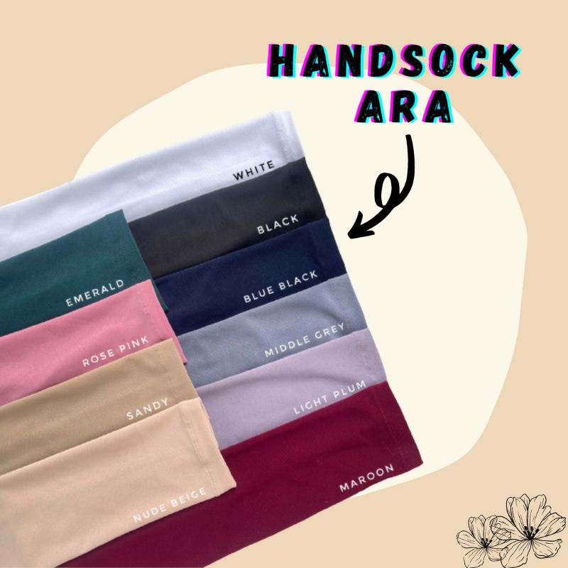 Handsock Ara by Hananur (Basic colour) | Shopee Malaysia
