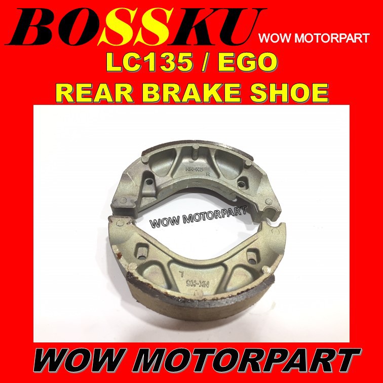 LC135 BRAKE SHOE REAR DRUM BRAKE SHOES EGO BRAKE SHOE LC 135 KULIT BREK ...