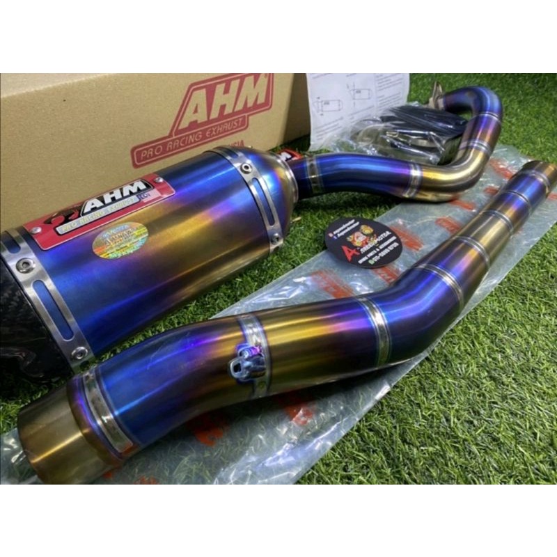 LIMITED AHM M3 EXHAUST Y15ZR/LC135/RS150 32MM & 35MM TITANIUM EXHAUST ...