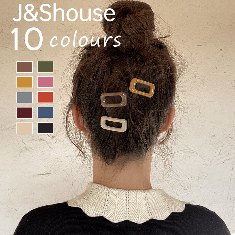 KF238 Super cute girl~~style popular cute rectangle hairpin Korean ...