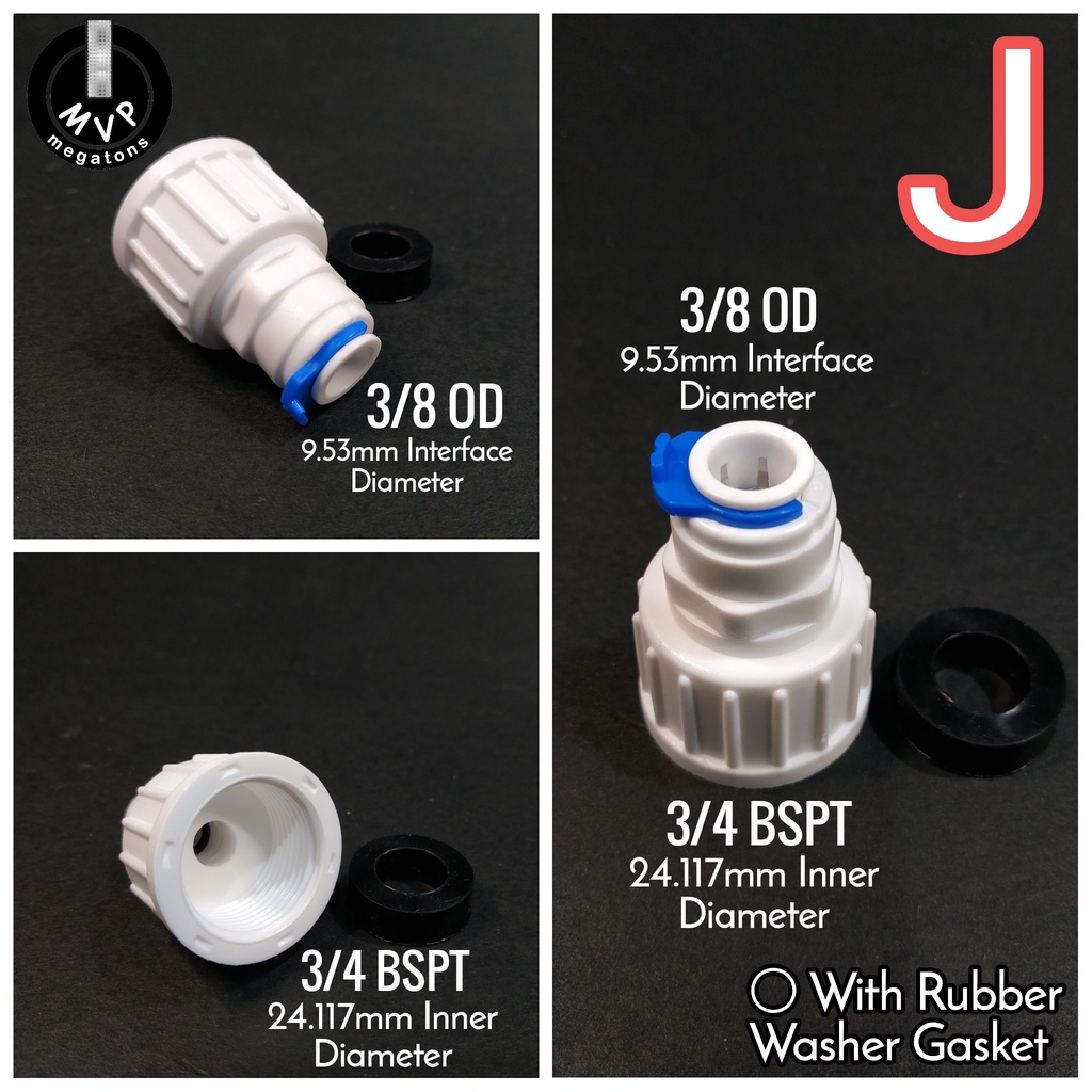 RO Fittings Straight Female Adapter BSPT Quick Fittings Quick Connect ...