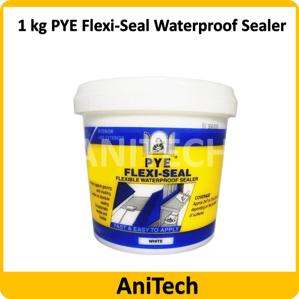 1KG PYE Flexi Seal Waterproof Sealer PYE Flexi-Seal 1kg ( White / Light ...