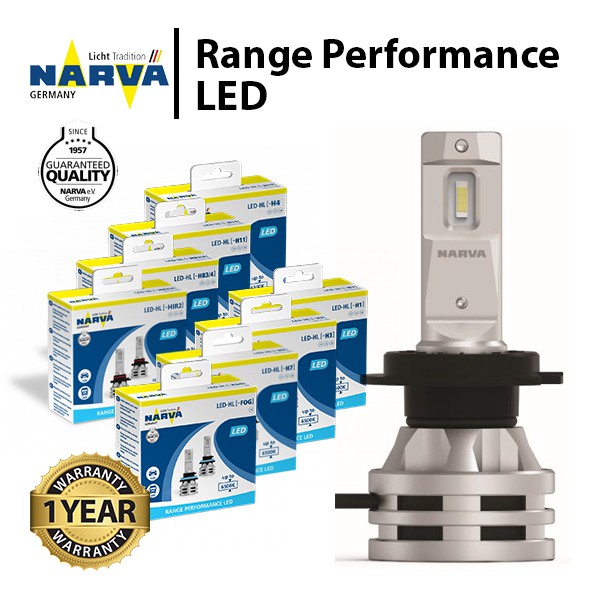 Narva Range Performance LED FOG H8 H6 H1 H3 H4 H7 HB3 HB4 HIR2 6500K ...