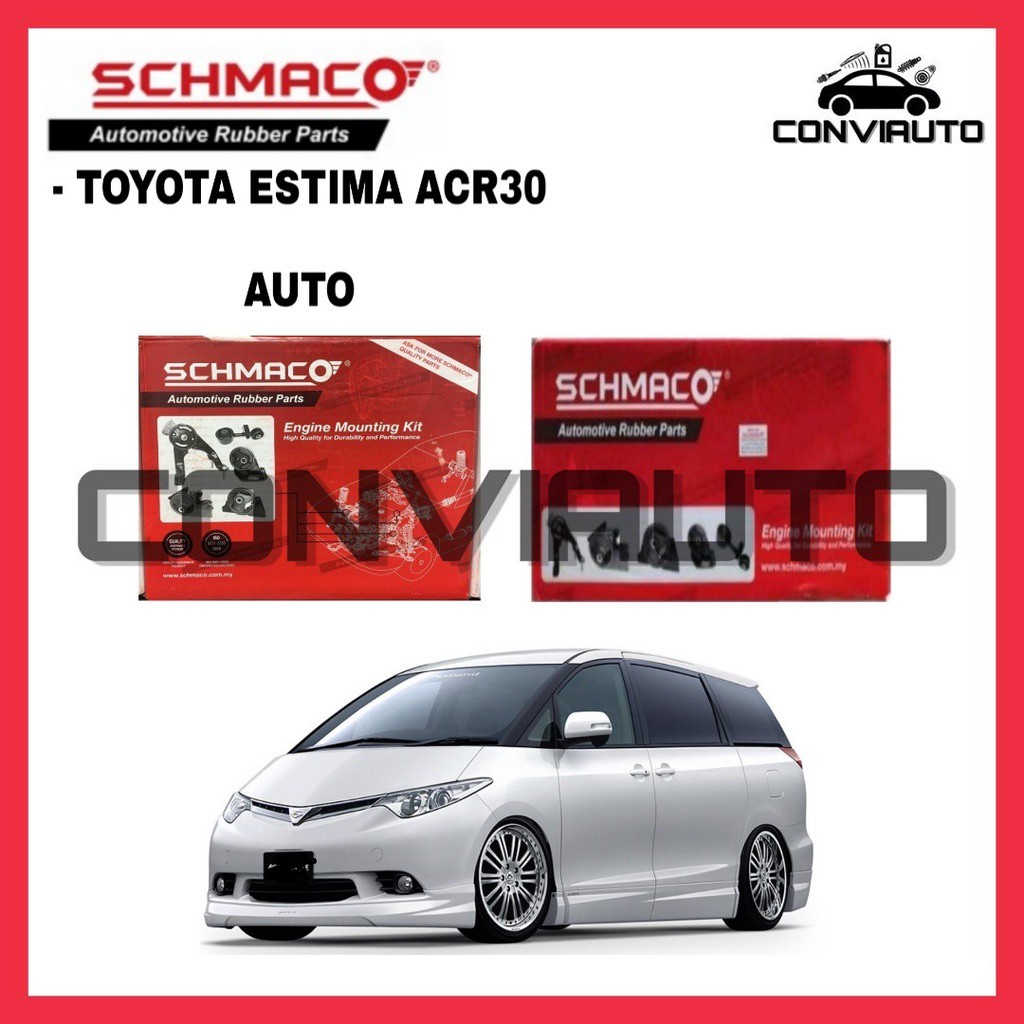 TOYOTA ESTIMA ACR30 SCHMACO ENGINE MOUNTING KIT SET (4Pcs in 1 Set) - 1 ...