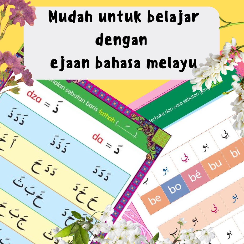 Flashcard Kad Imbas Bijak Iqra Huruf Hijaiyah Iqra Genius Kaedah Senang ...