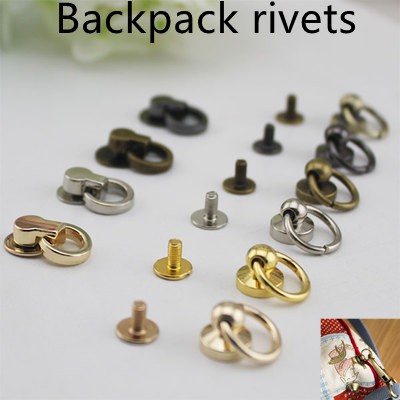 ️Solid Brass Rivet Round Head Button Screw Luggage Leather Brass ...