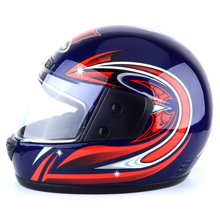 motorcycle helmet full helmet Motorcycle Full Face Helmet blue Black ...