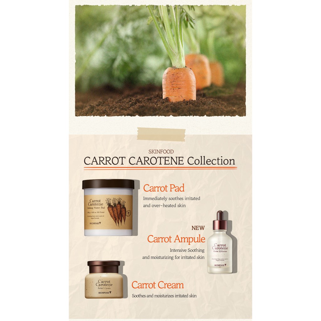 [SKINFOOD Official] Carrot Carotene Moist Effector Ampoule 52ml ...