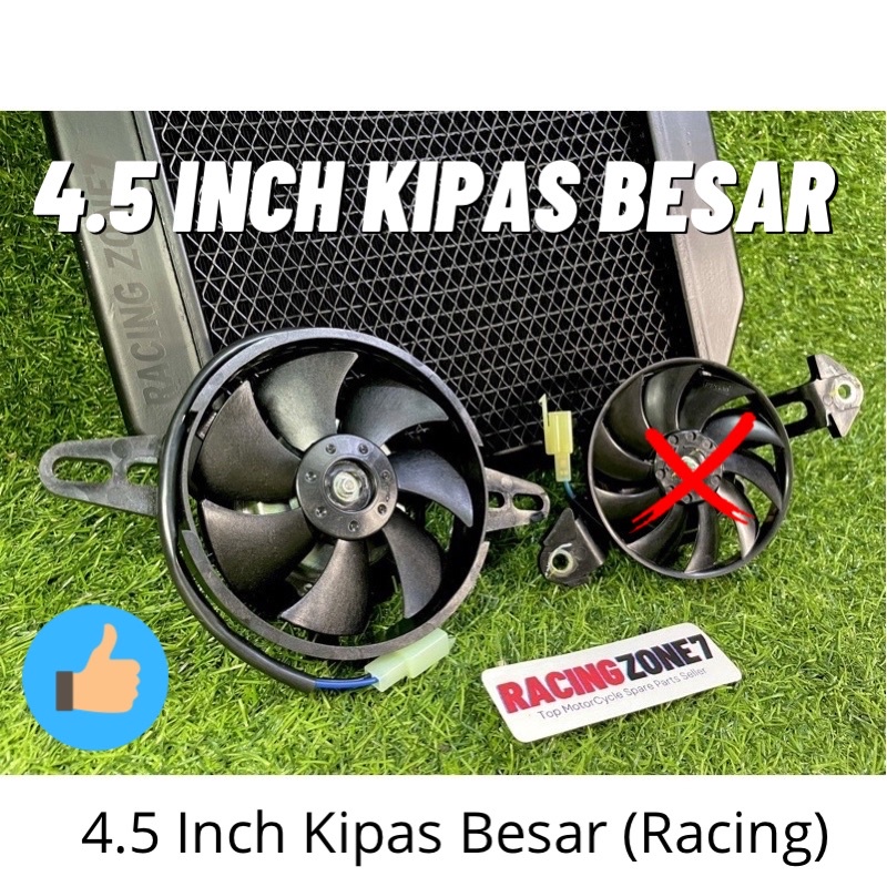 Curve Radiator Racing Besar/ LC135 Y15 Y16 Y15ZR COOLANT TANGKI ...