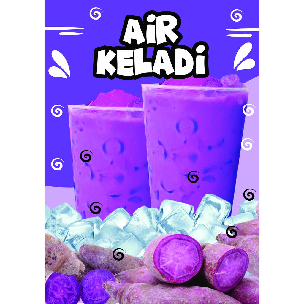 STICKER AIR BALANG SAIZ A4⭐MURAH⭐BOLEH EDIT INFO, AIR JUS BUAH BAZAR ...