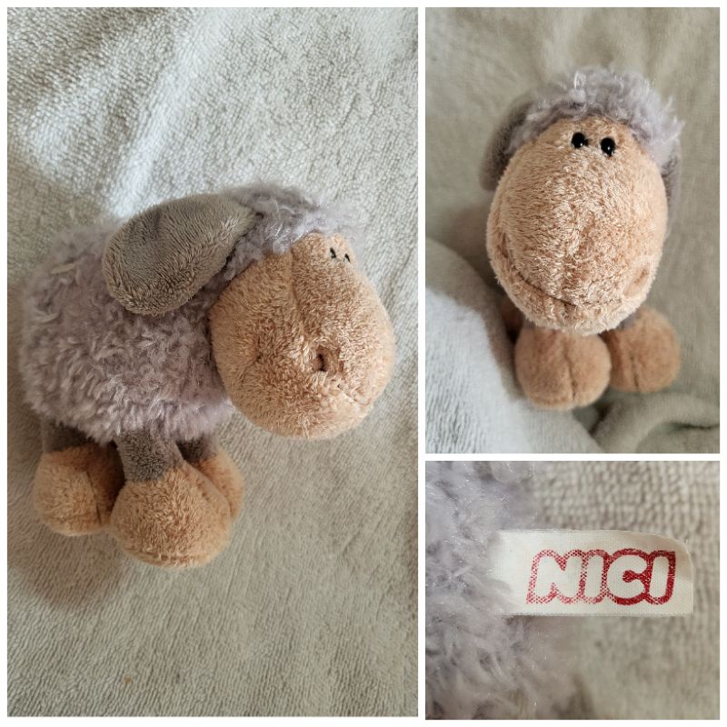 Authentic Nici Grey Baby Lamb / Sheep Plush Soft Toy | Shopee Malaysia
