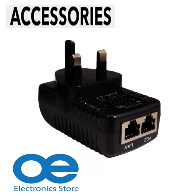 Network BLL10-24W-48V PoE Power Supply 48V 0.5A PoE Injector Adapter UK ...
