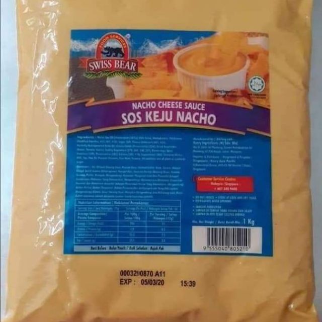 🧀🔥[HALAL]🔥🧀SWISS BEAR NACHO CHEESE SOS 1KG | Shopee Malaysia